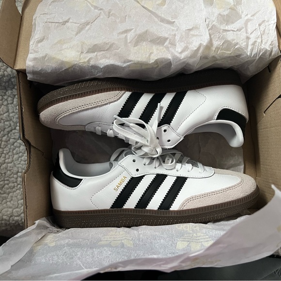 adidas Originals | Shoes | Adidas Samba Classic White Sneakers | Poshmark